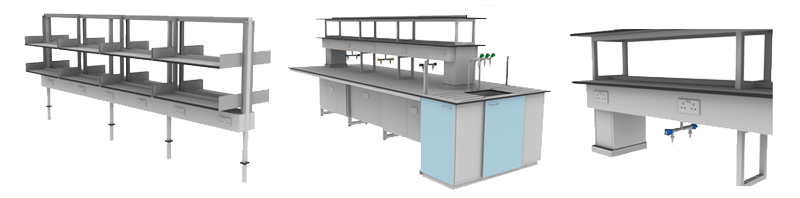 laboratory Reagent Shelving - InterFocus Laboratory Furniture