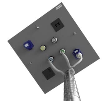 Gantry and Ceiling Tile Laboratory Service Delivery Modules